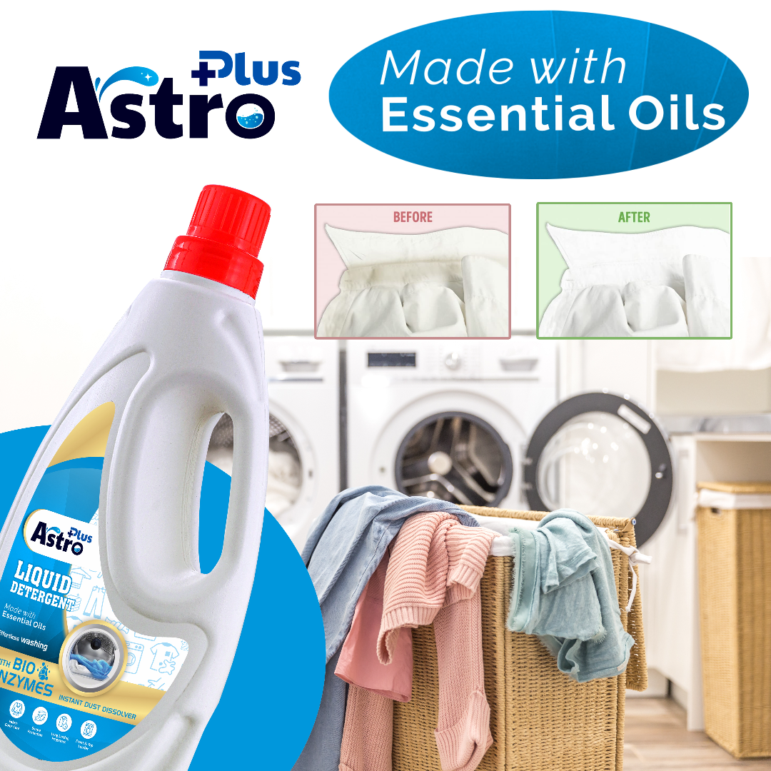Astro Plus Liquid Detergent With Anti Fade Technology Top Load And Fro ...